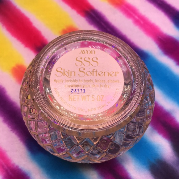 Avon | Storage & Organization | Vintage Glass Avon Jar Empty Skin ...